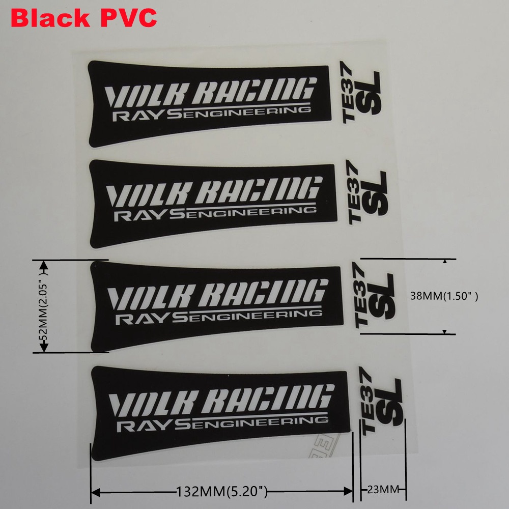 Wholesale JDM Car Wheel Sticker VOLK RACING RAYS TE37SL Fluorescent ...