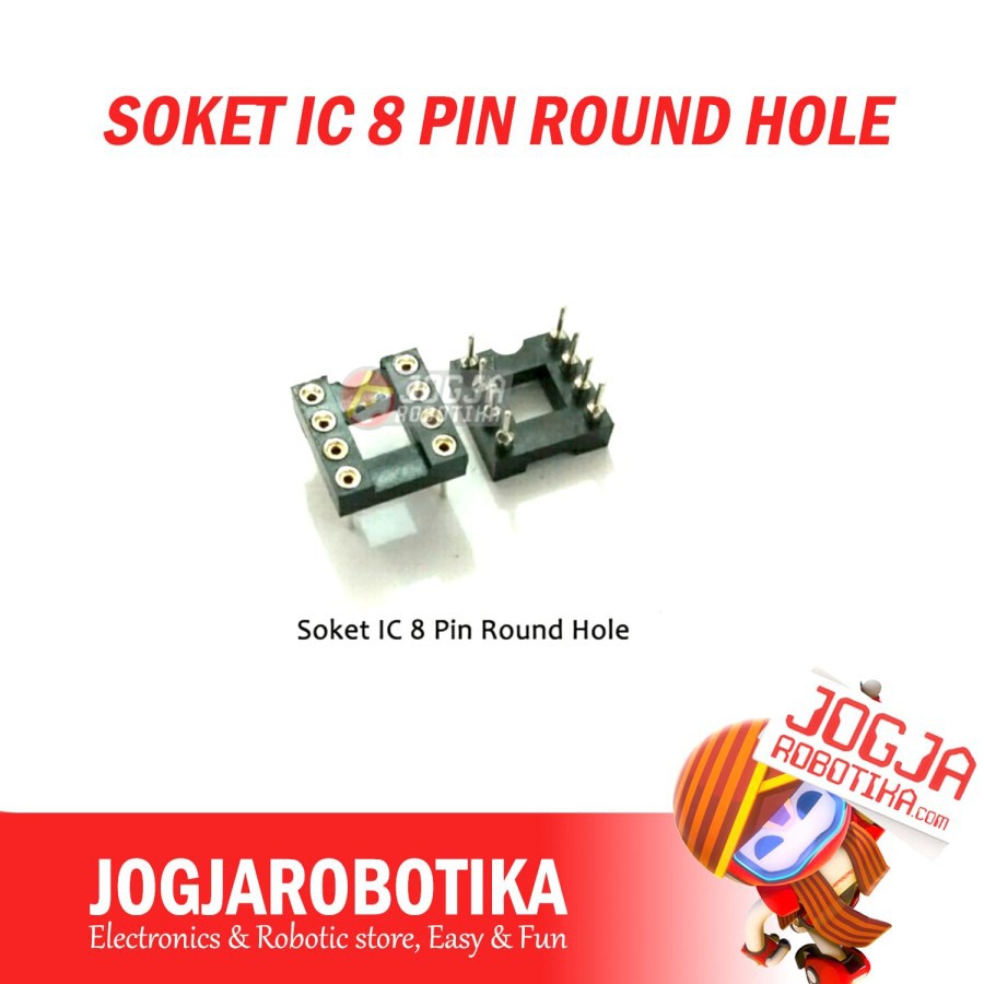 Ic Socket 8 Pin Round Hole IC Socket 8P Round Pin 8pin | Shopee Malaysia