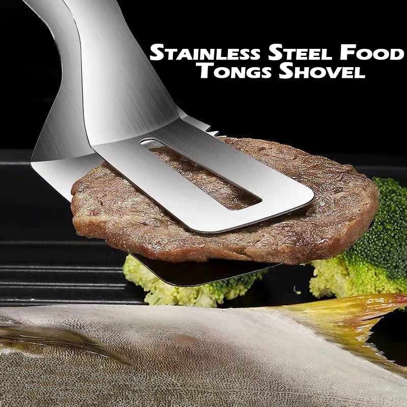 Household Thick 304 Stainless Steel Fried Fish Artifact Widened Flip ...