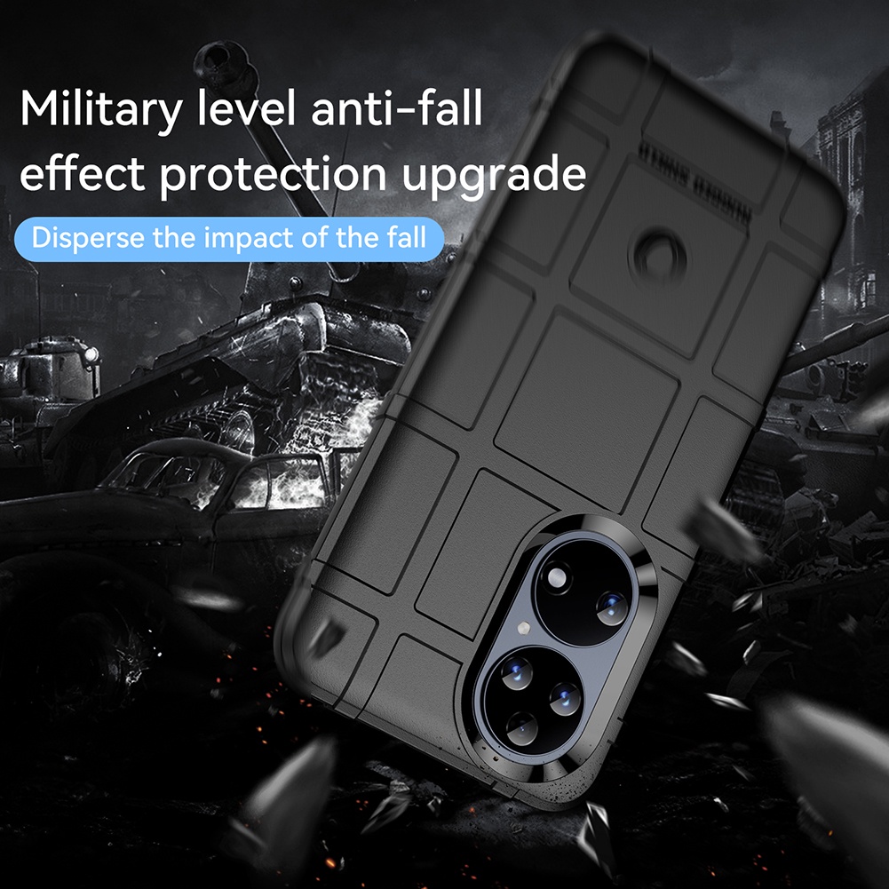 Huawei P50 Rugged Shield Thick TPU Shockproof Case Cover Protection ...