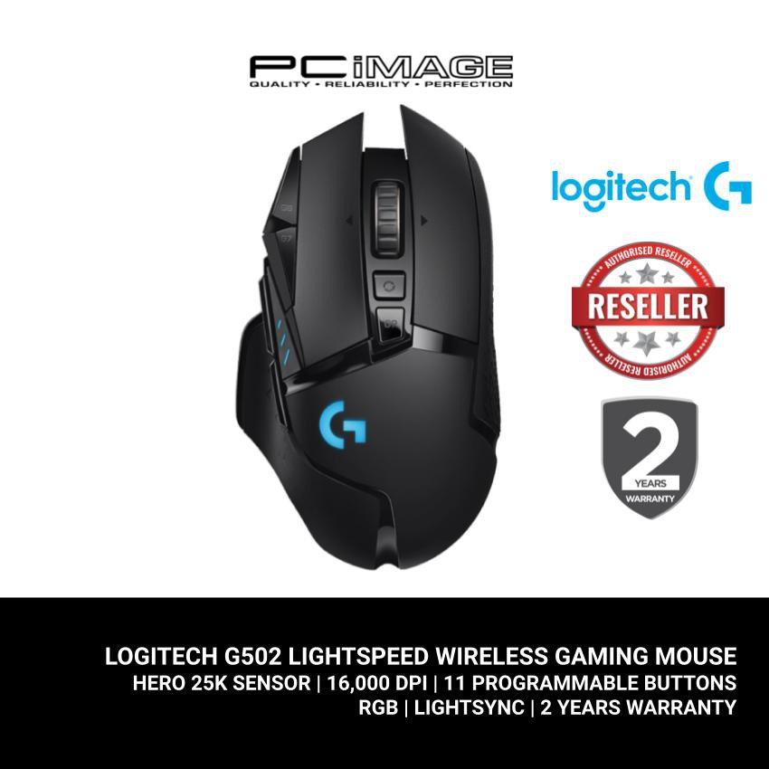 LOGITECH G502 LightSpeed Wireless Gaming Mouse With Hero 16K Sensor ...