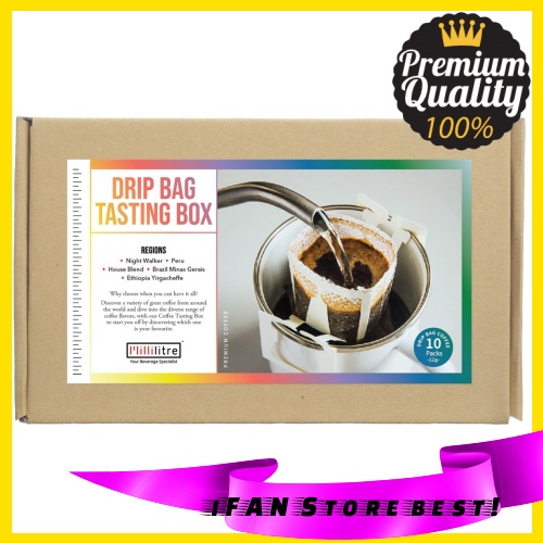 [ Local Ready Stock ] Millilitre Drip Bag Coffee Tasting Box Kopi Drink ...