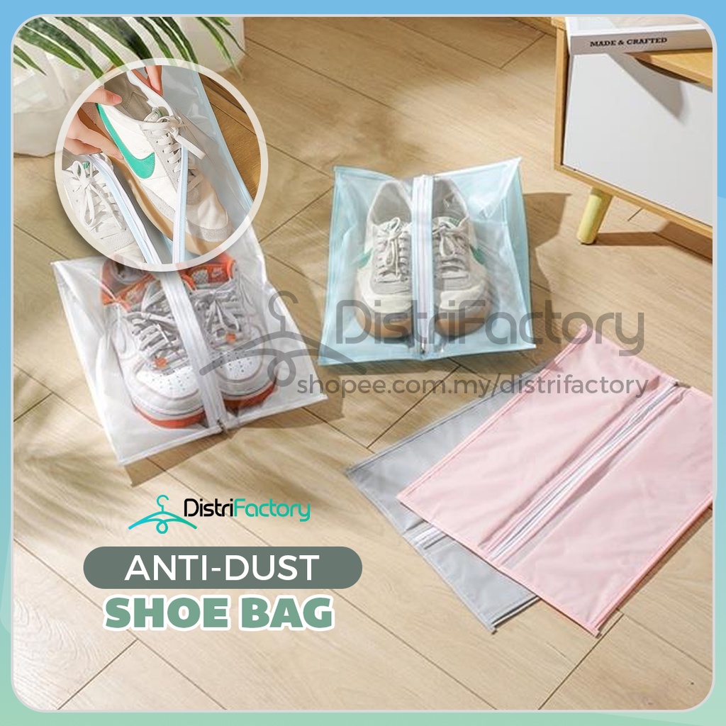 Portable Non Woven Shoes Dust Cover Drawstring Shoes Storage Bag Travel ...