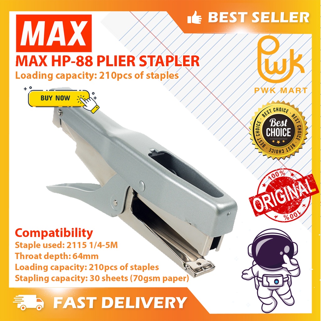 MAX HP-88 PLIER STAPLER | Shopee Malaysia