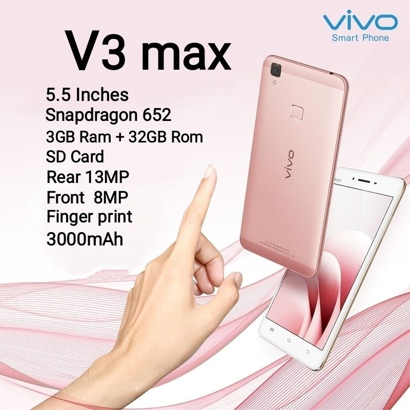 Vivo V3max 3+32GB Rom mobile phone (Original used set) | Shopee Malaysia