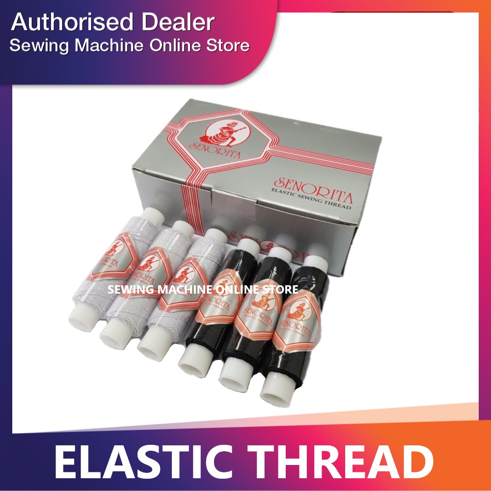 🔥 READY STOCK 🔥 Benang Getah / Senorita Elastic Thread / Alat Jahitan ...