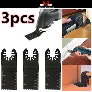 (3pcs) Universal Saw Blade Set Oscillating Multi Cutter Tool Straight Scale Multitools Cutting ...