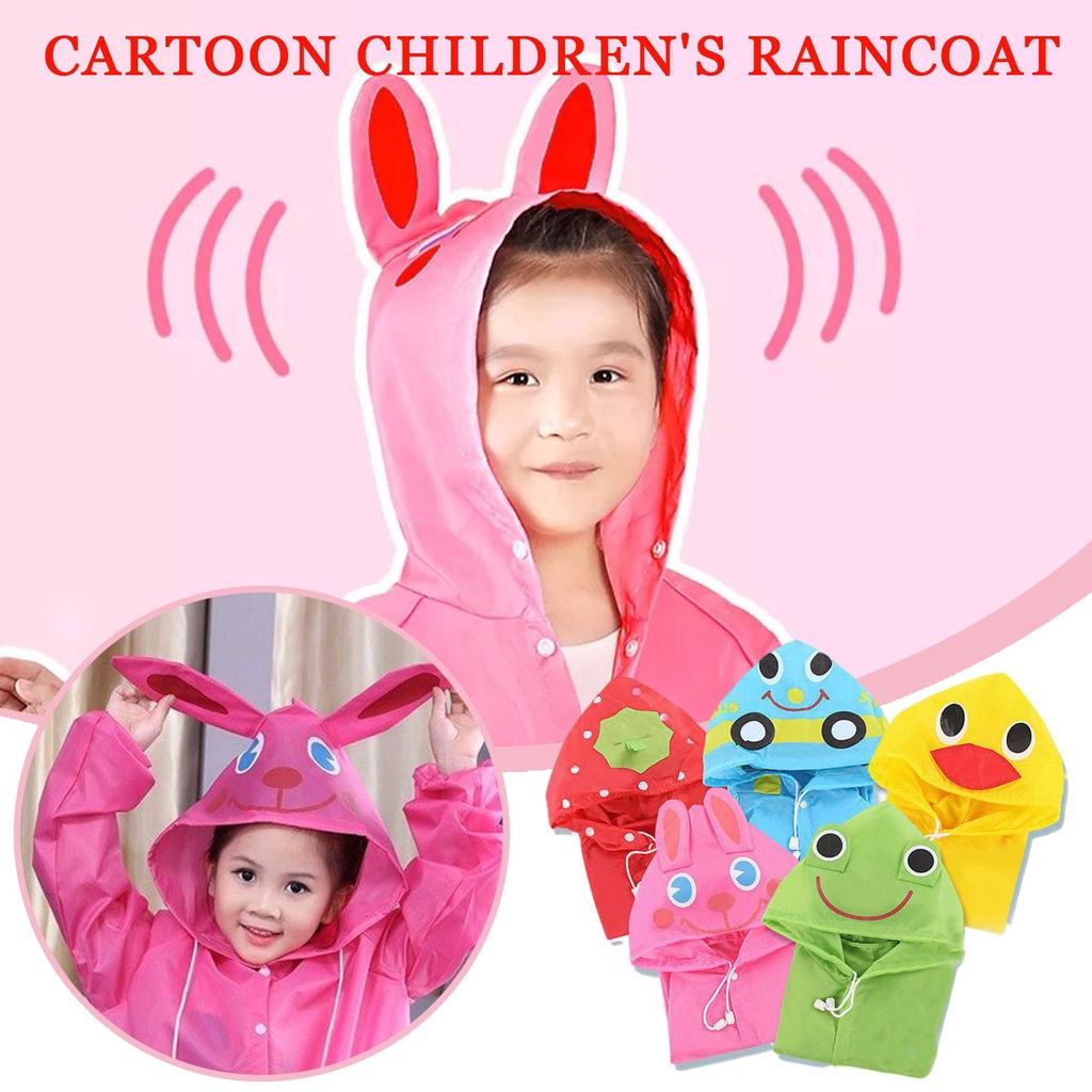 Children's cartoon 3D animal style rainproof and impermeable cute ...