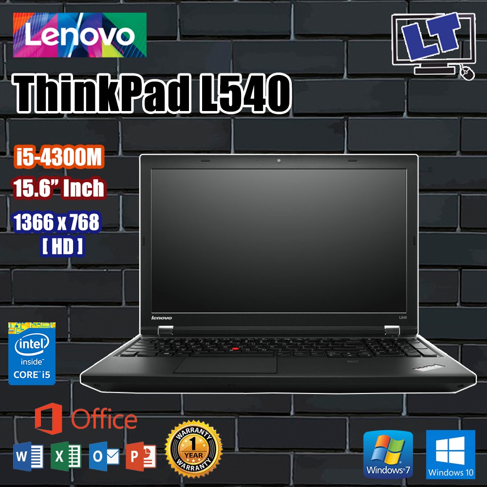 Lenovo Thinkpad L540 i5-4300M 15.6" Laptop (Refurbished) | Shopee Malaysia