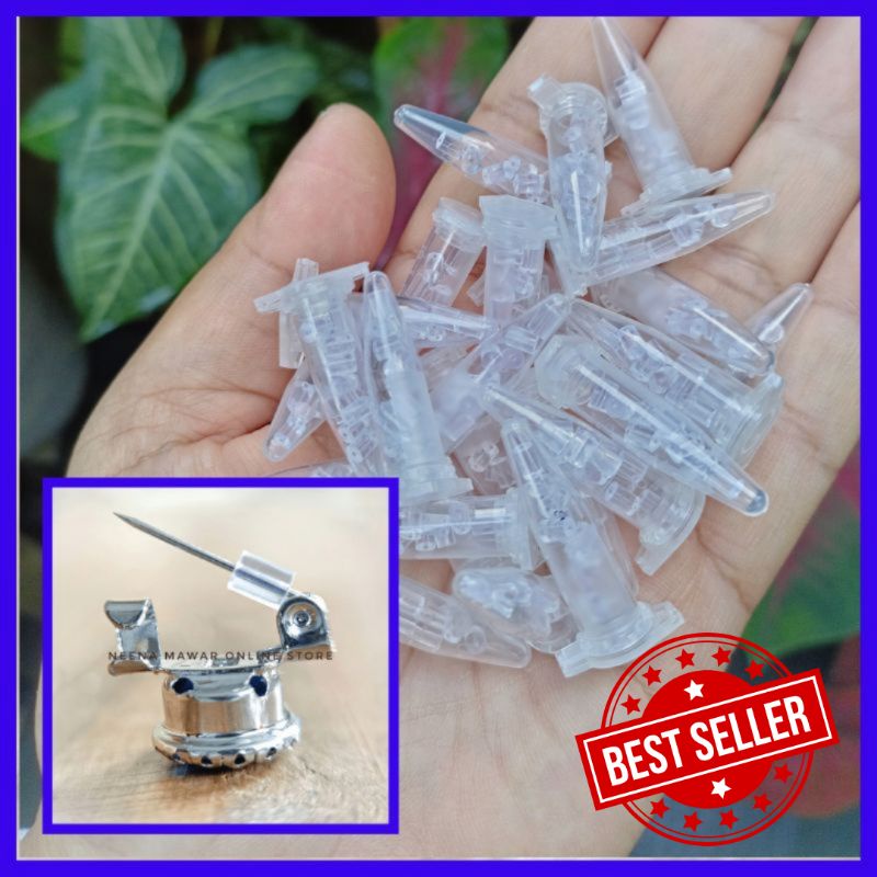 [10PCS] Brooch stopper | rubber | penutup pin brooch | Shopee Malaysia