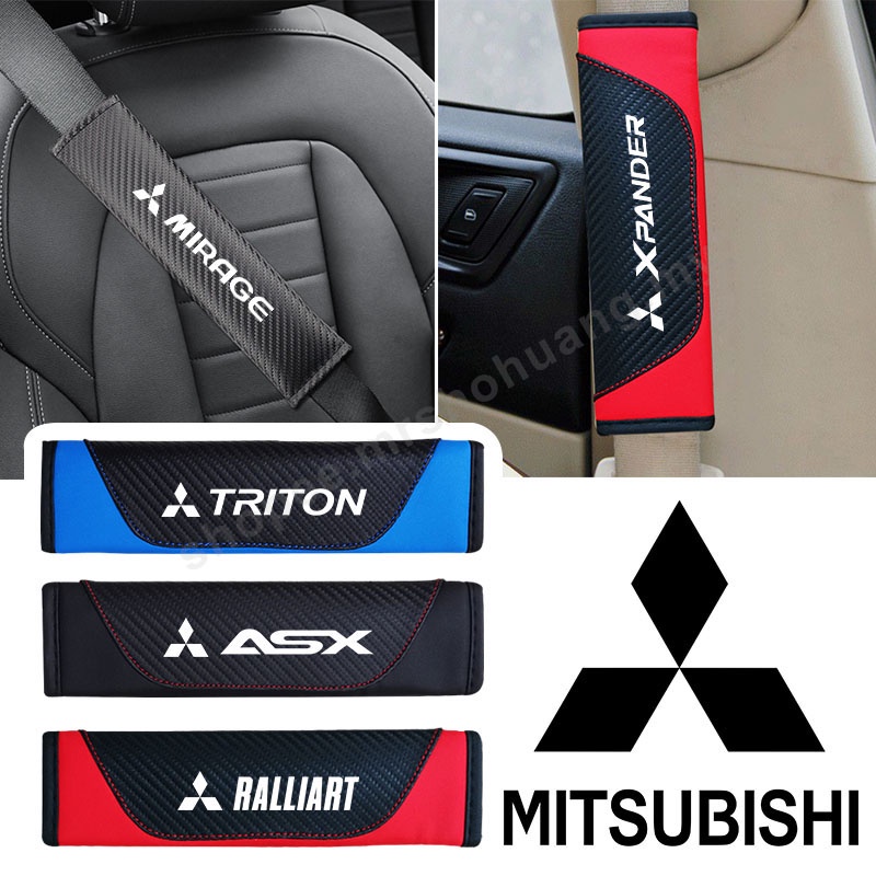 Car Seat Belt Cover For Mitsubishi Triton Xpander Lancer Mirage Grandis ...