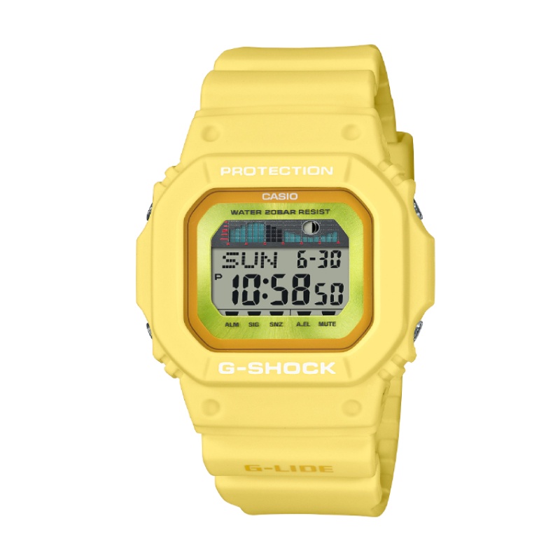 Casio G-Shock G-LIDE Lineup Yellow Resin Band Watch GLX5600RT-9D GLX ...
