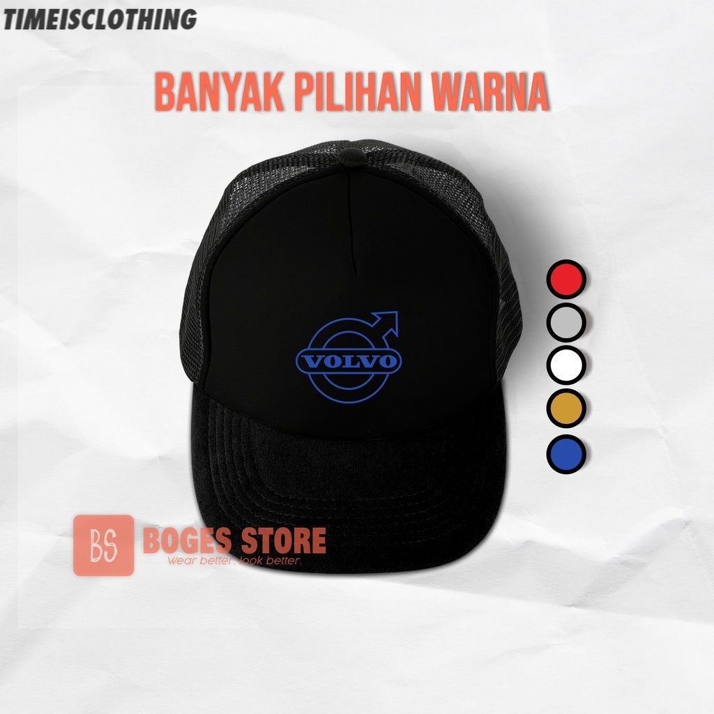 HITAM Boges STORE - Net Trucker Hat - Volvo/Volvo Logo Hat/Truck Hat ...