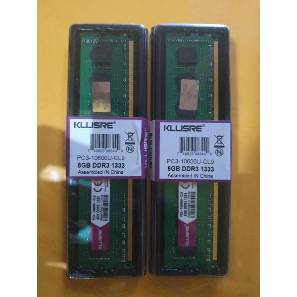 Memory RAM Kllisre 8GB DDR3 PC10600 1333Mhz Special PC Desktop ...