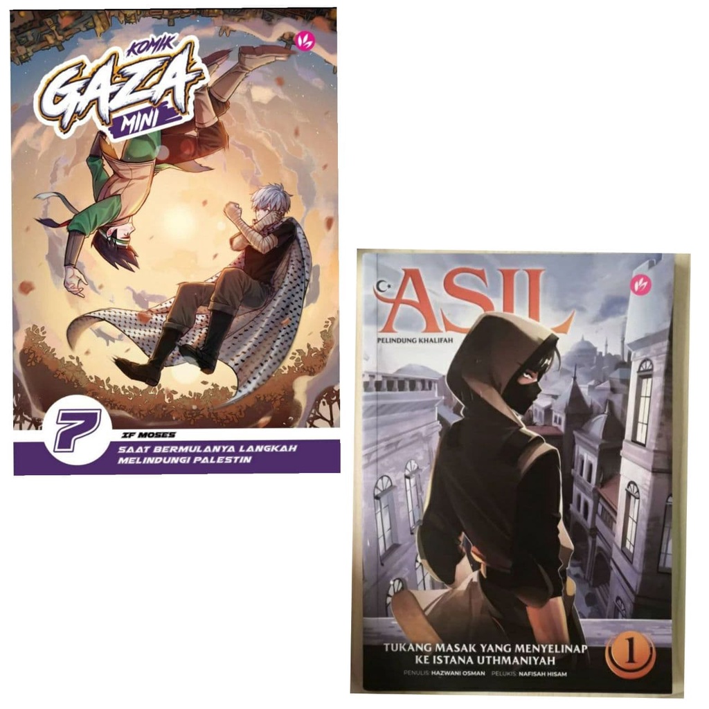 KOMIK GAZA MINI (SIRI 1-7) & KOMIK ASIL- IF MOSES BUKU BLINK (FREE 1 ...