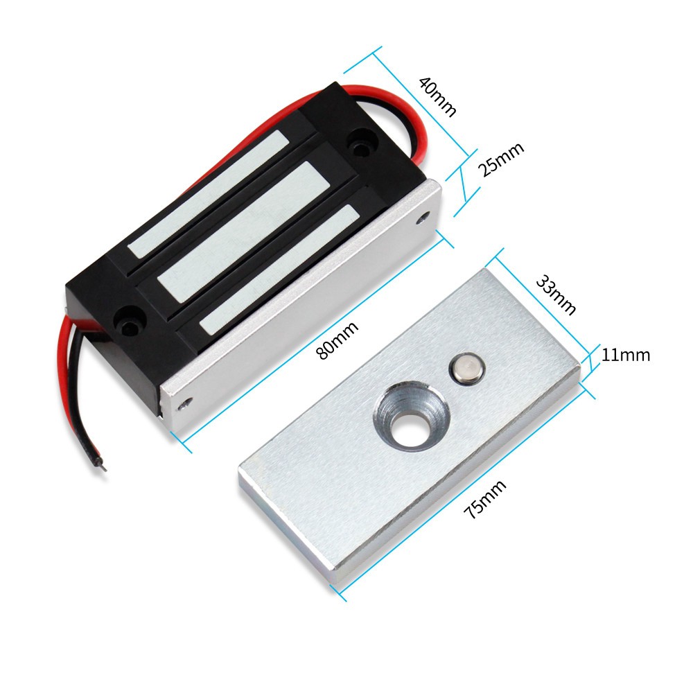 Electromagnetic Lock 60KG 12V 24V Electronic Electric Magnetic Lock ...