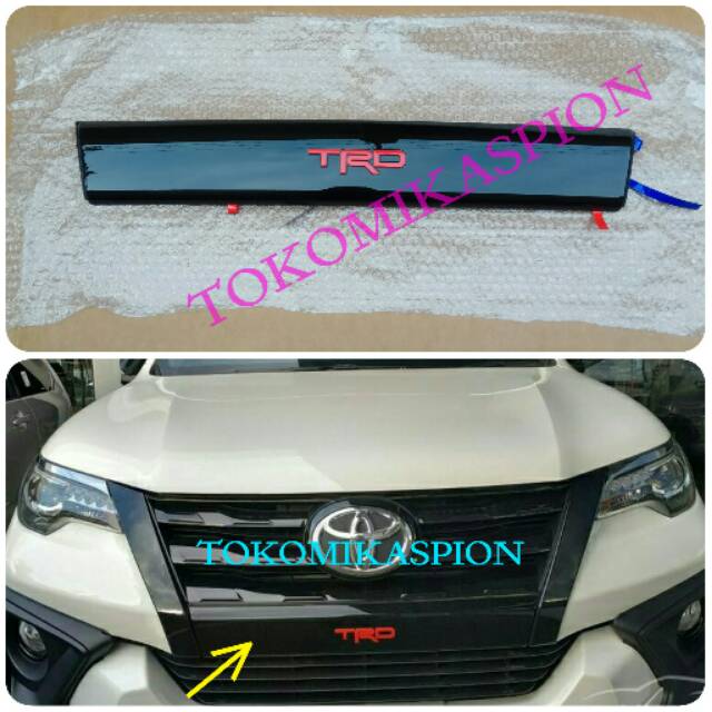 Original - grill list allnew fortuner TRD - lower grill list fortuner TRD - 2016 up | Shopee ...
