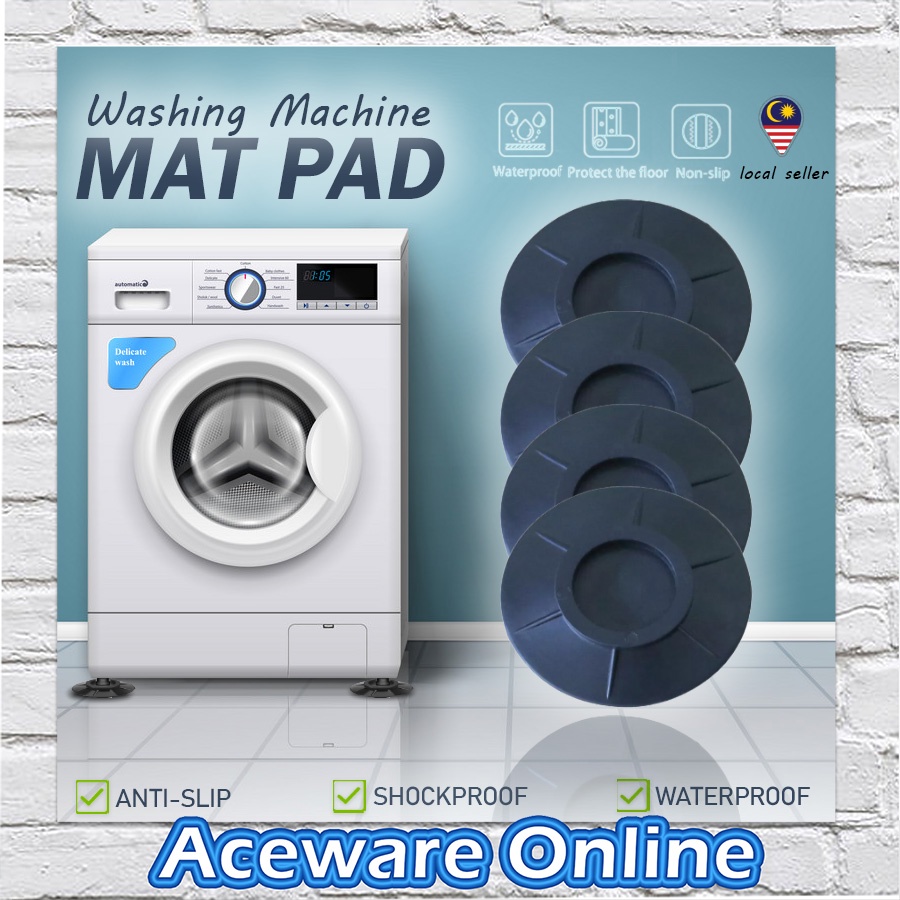 Anti Shocking 4 PCS WASHING MACHINE MAT PAD Anti-slip Rbber Noise ...
