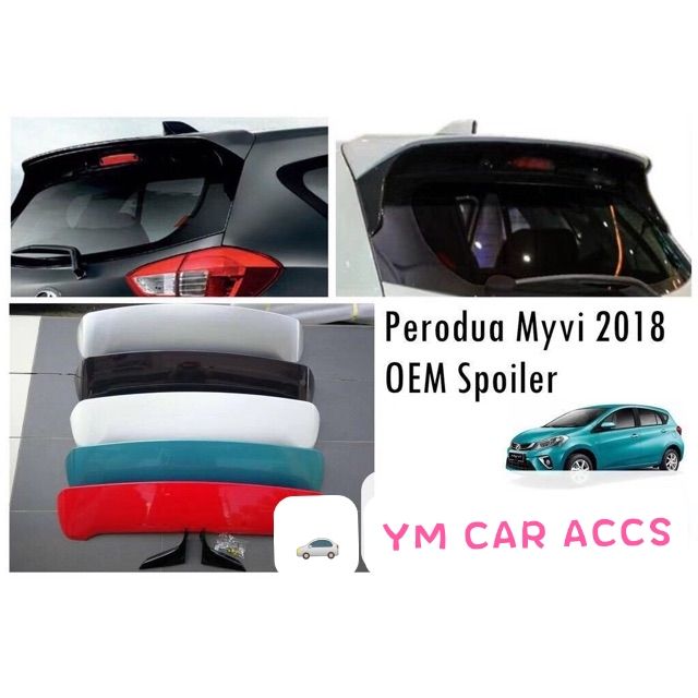 ABS OEM REAR SPOILER MYVI 2018 2019 2020 2021 2022 WITH ORIGINAL PAINT ...