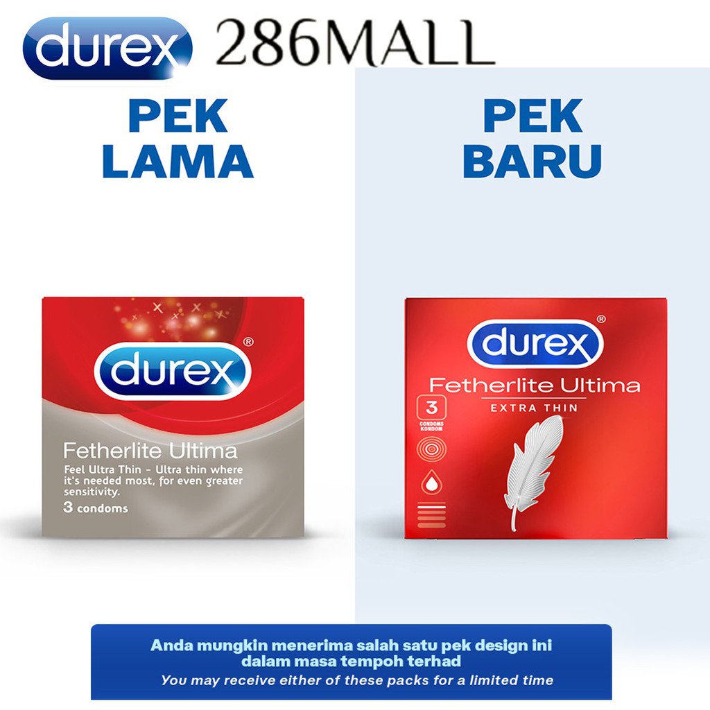 Durex Fetherlite Ultima 3’s [ 286MALL ] | Shopee Malaysia