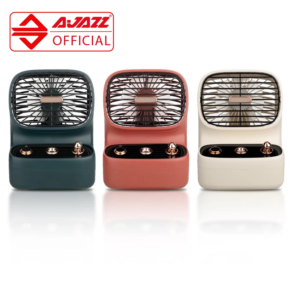 Ajazz AC008 /AC009 Classic Retro Mini Desk Fan with Humidifier | Shopee ...