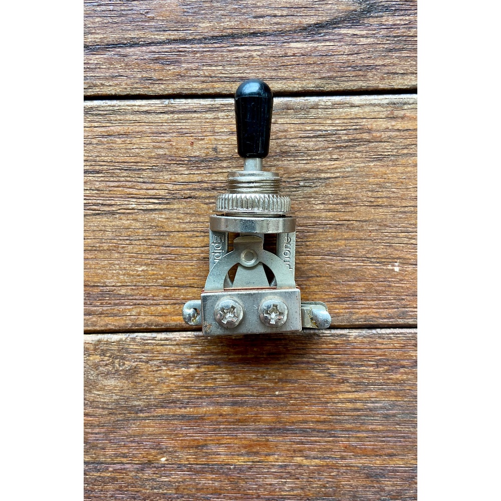 Epiphone 3 Way Toggle Switch (Chrome / Black Tip) For Gibson Les Paul ...