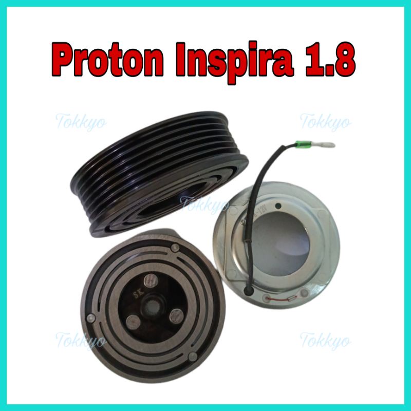 Proton Inspira Mitsubishi QS90 6PK 12V Aircond Compressor Magnetic Clutch Pulley . Compressor ...
