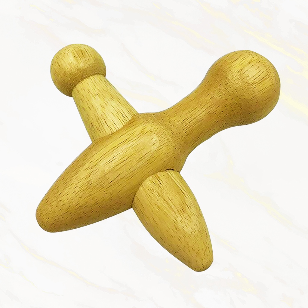 Wooden Deep Tissue Massage Tool, Triangle Trigeminal Body Wooden ...