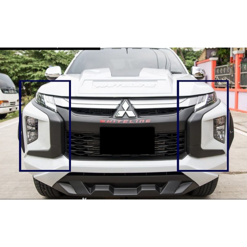 MITSUBISHI L200 TRITON 2019 2020 2021 Front Bumper Trim Cover Matt ...