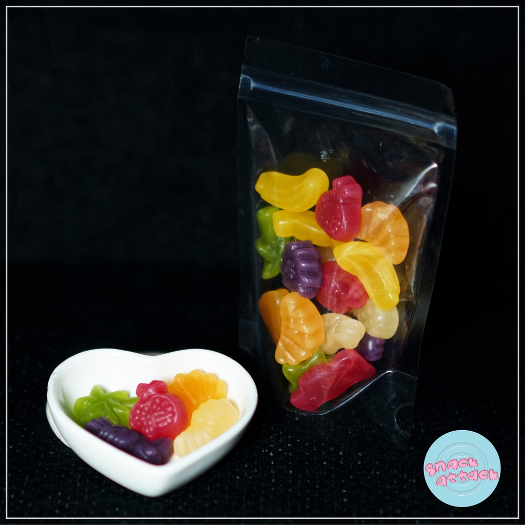 Haribo TropiFruitti Gummy Candy - 100g [REPACK] [Resealable Zip Lock ...