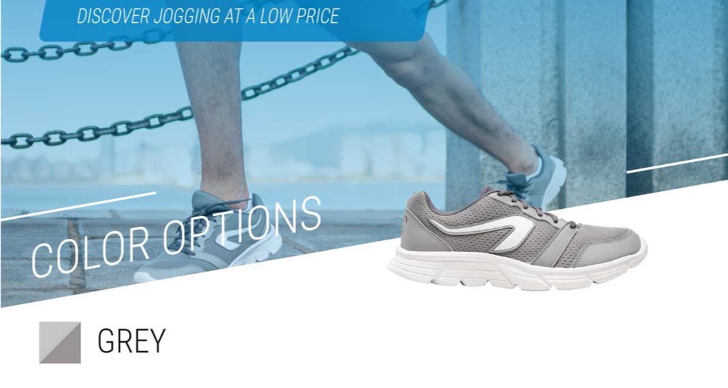 Decathlon Running Shoes Men High Cushioning - Grey - Kalenji | Shopee ...