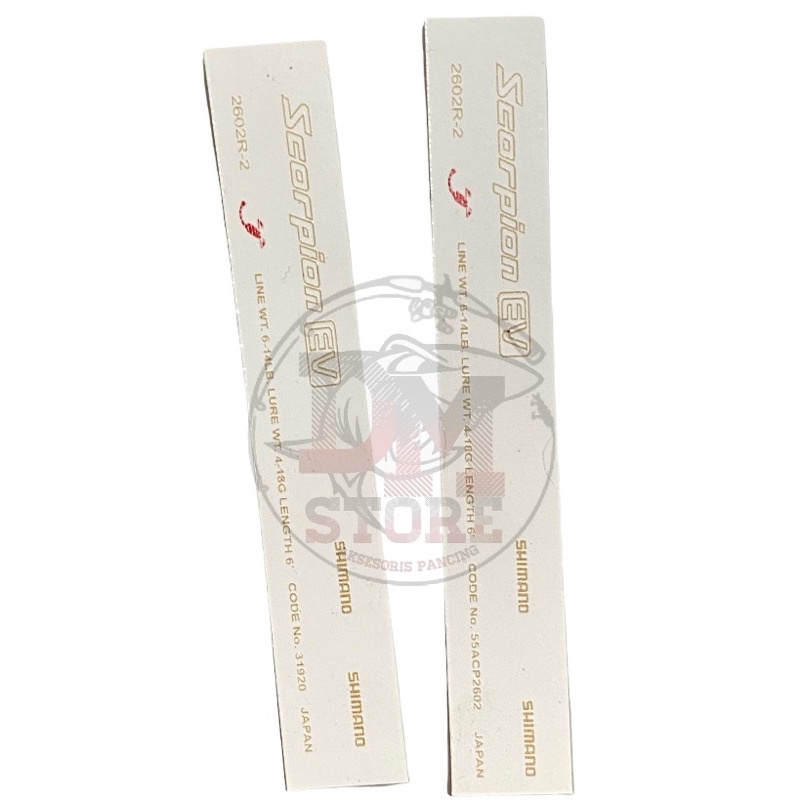 Scorpion ev fishing rod decal sticker - scorpion fishing rod sticker ...