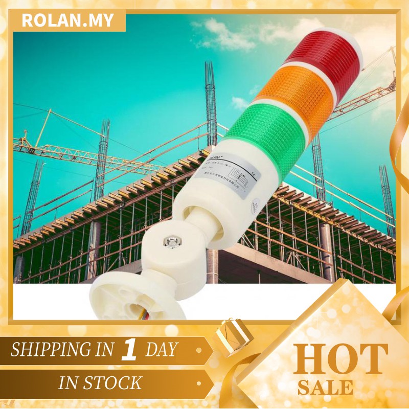 Rolan 24VDC Industrial Machine Signal Light Red Green Orange Column LED ...