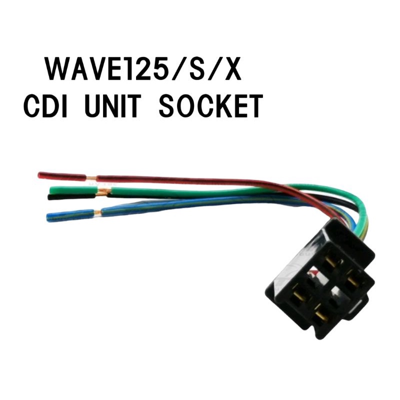 HONDA WAVE125 WAVE125S WAVE125X CDI SOCKET CDI UNIT SOCKET Wiring ...