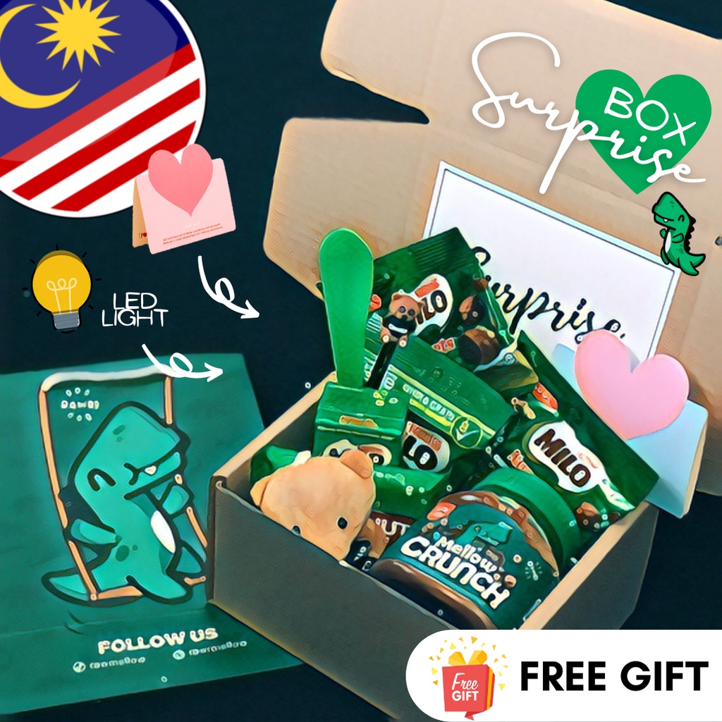 🇲🇾🎁 Surprise Box Gift Box with LIGHT Viscoff Meltz Mellow Birthday ...