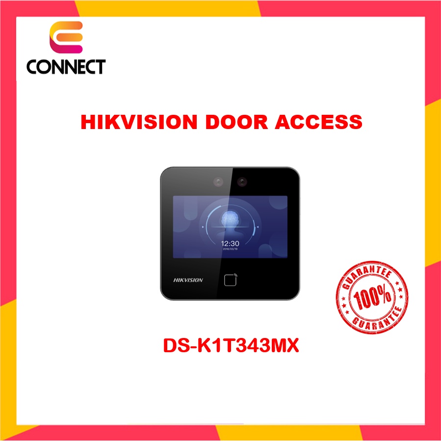 HIKVISION DS-K1T343MX 2MP 4.3inch LCD Touch Screen Support Card and Face Recognition Terminal ...