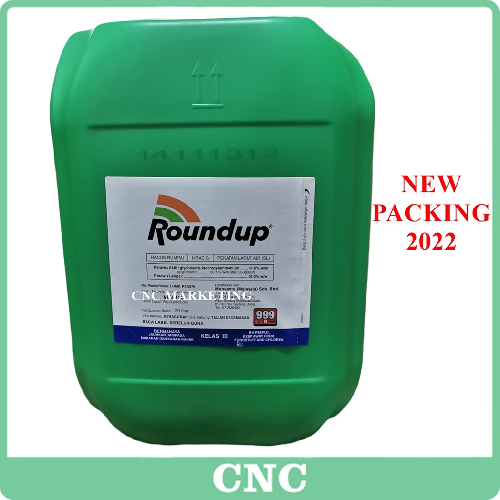 🔥ORIGINAL🔥20L Roundup Monsanto Glyphosate Isopropylammonium 41.0% Racun ...