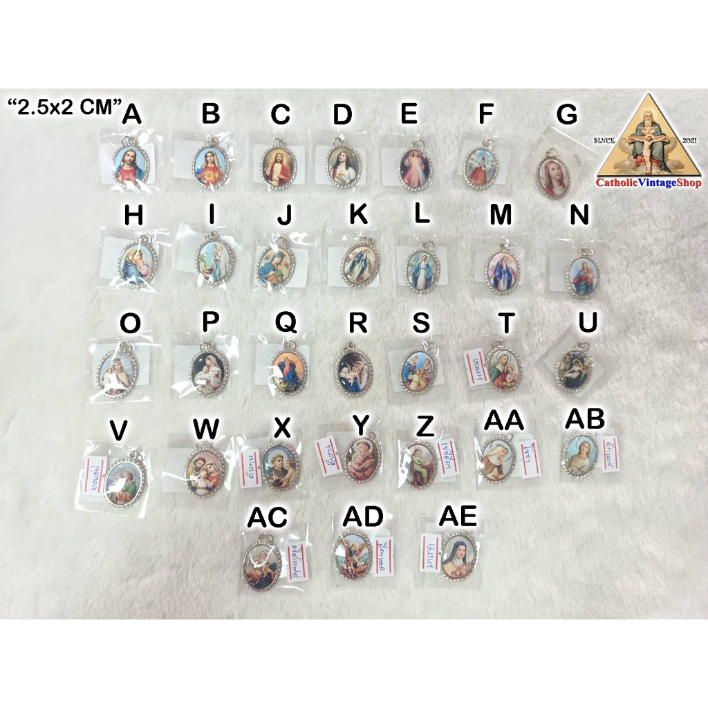 Jesus Locket Necklace Pendant Virgin Mary Saint Catholic Sant ...