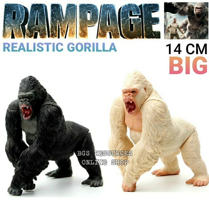 👍READY STOCK👍 RAMPAGE GORILLA FIGURE GEORGE ABILNO GORILLA APE KING ...