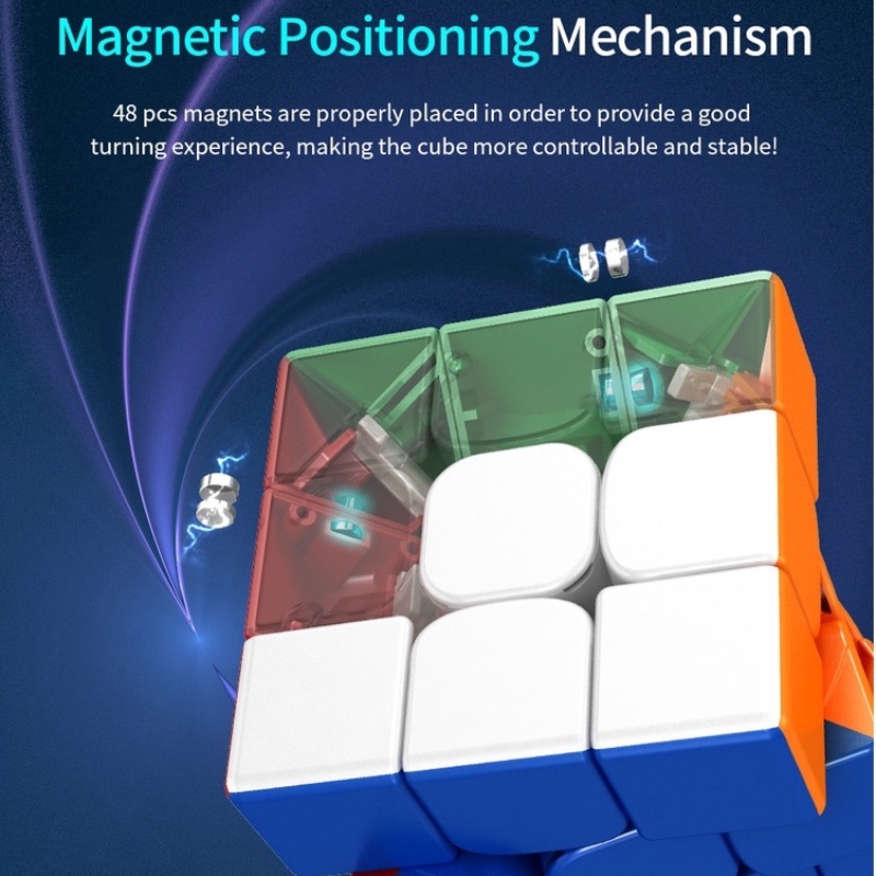 Moyu RS3M 2020 Magnetic Magic Cube Meilong Magnetic Rubik's Cube Qiyi Magic Cube Professional ...