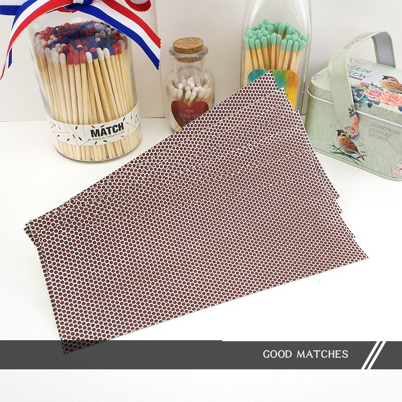 Match Strike Paper - Basic - Brown [Size 55mm x 17mm 24pcs] | Shopee ...