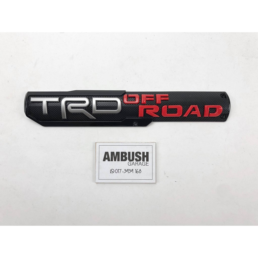 Toyota TRD Off Road Door Badge TRDPro Logo Emblem Universal Hilux Trd ...