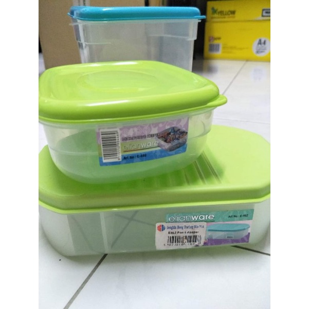 Used tupperware Elianware 🔥 Tesco tupperware🔥 4 pieces variety size ...