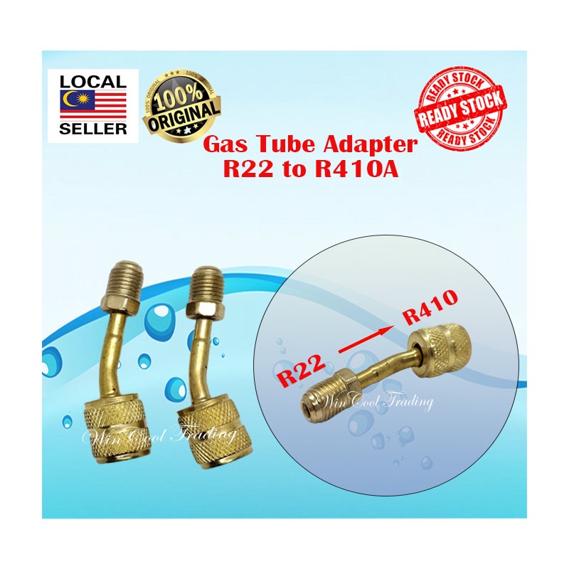 Adapter R22 to R410/R134a to R22 Charging Hose Manifold Gauge Gas Meter ...