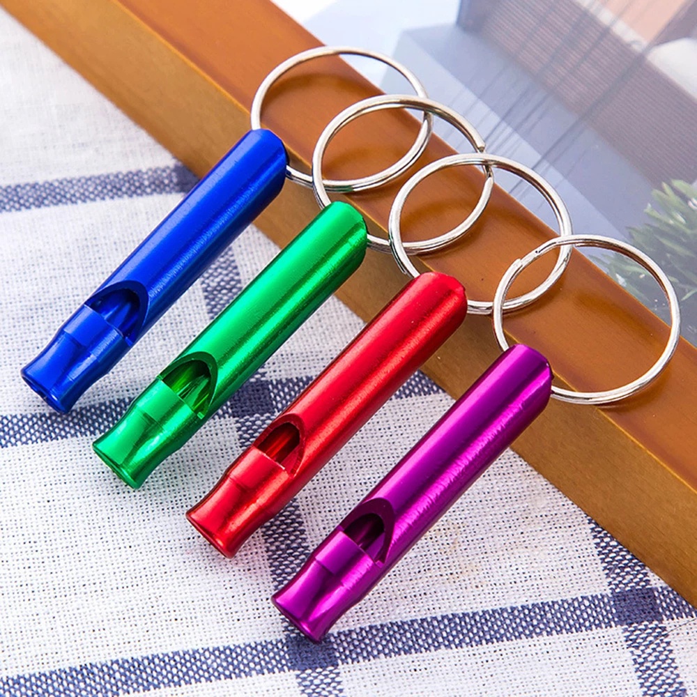 Camping Hiking Survival Whistle / Small Size Aluminum Emergency Whistle ...