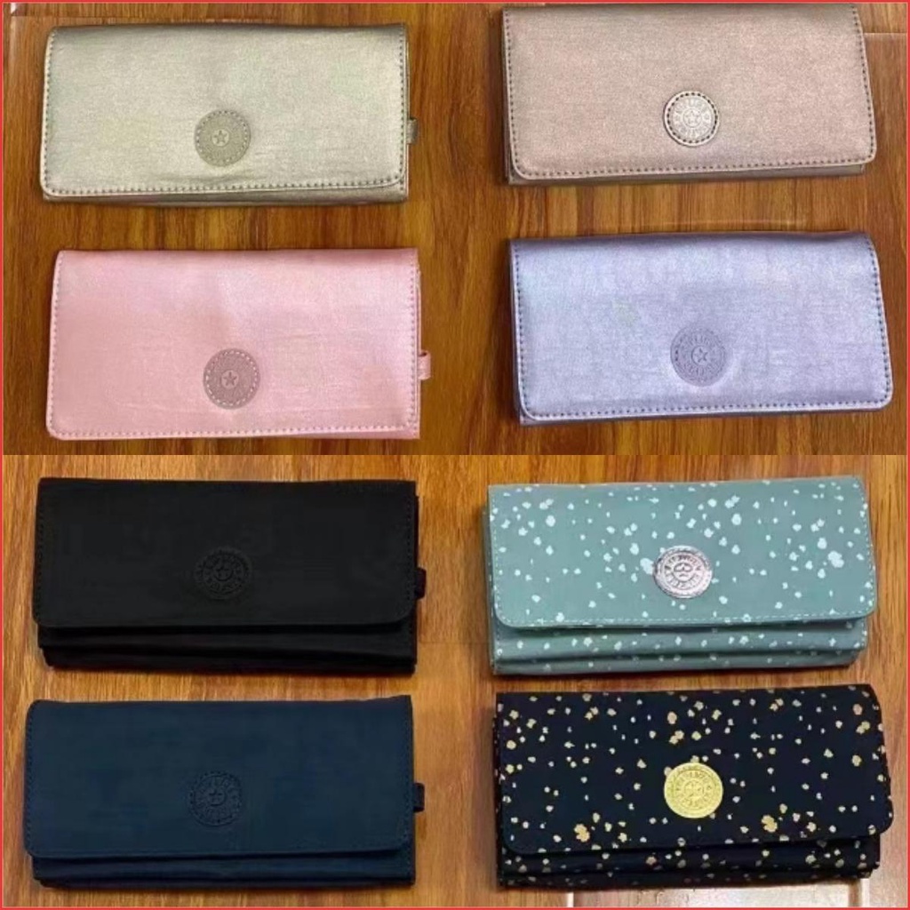 Kipling Women's Long Wallet Solid Soft Zip Clutch 10974（12 colors ...