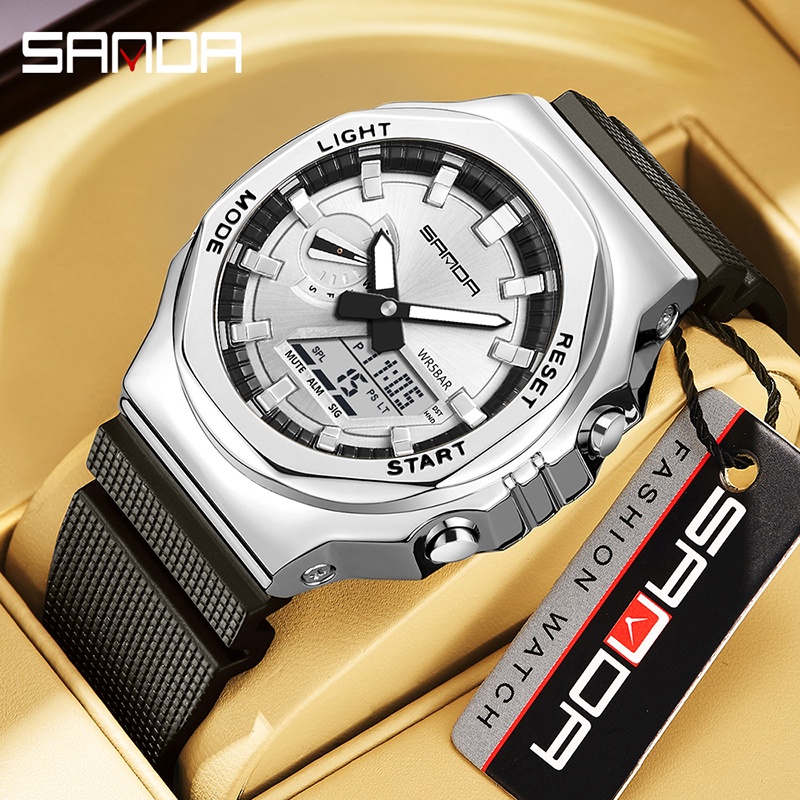 Sanda Men's Watch Luminous Multi-function Metal Luxury Fashion Men's ...
