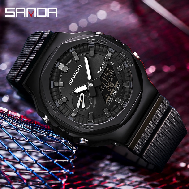 Sanda Men's Watch Luminous Multi-function Metal Luxury Fashion Men's ...
