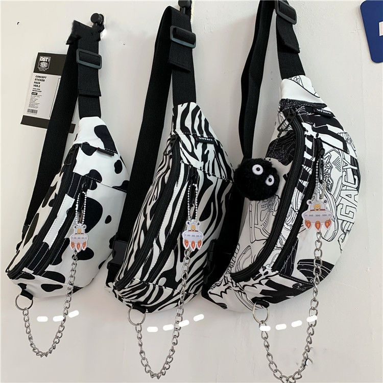 chest pack Korea Japanese Harajuku Tooling Bag Male Female Dark Student ...
