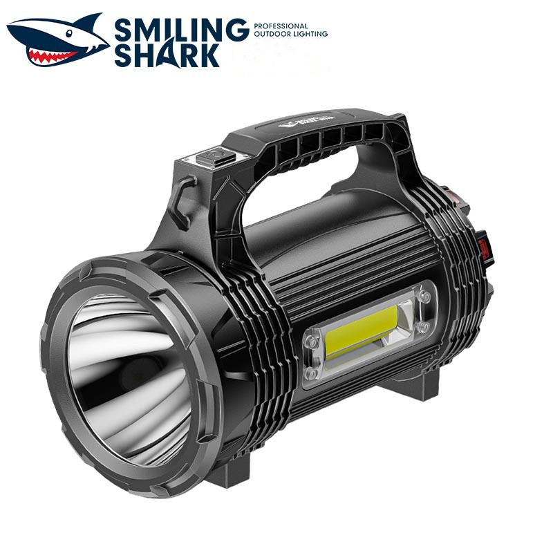 Smiling Shark Led Searchlight Flashlight Super Bright Torch Light ...